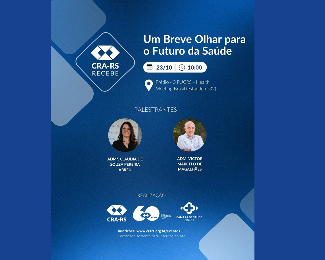 CRA-RS Recebe: Um Breve Olhar para o Futuro da Saúde - Notícias - CRA-RS
